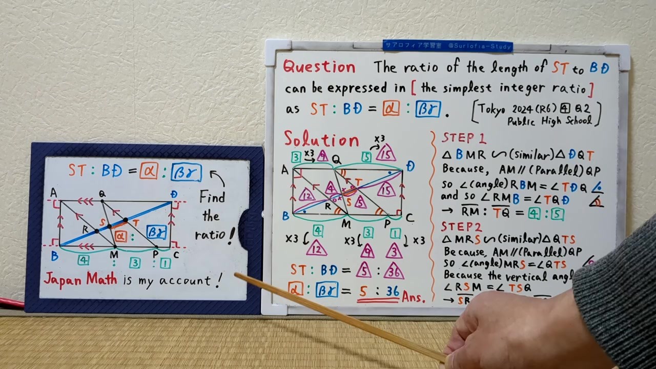 Find The Ratio Of Length Of St To Bd In The Simplest Integer Ratio 720p